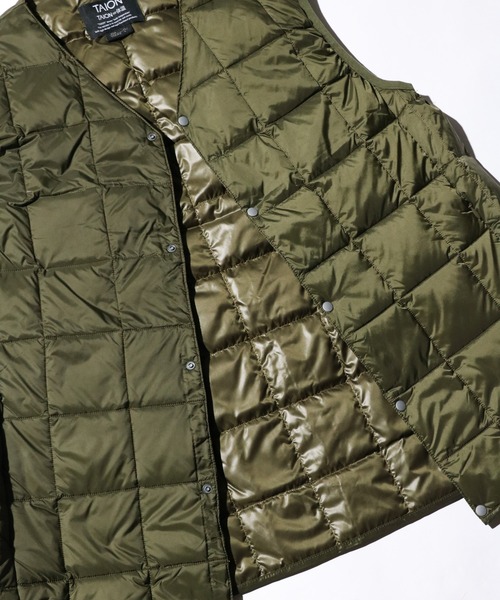 TAION（タイオン）の「TAION / タイオン BASIC V-NECK BUTTON INNER DOWN VEST (TAION ...