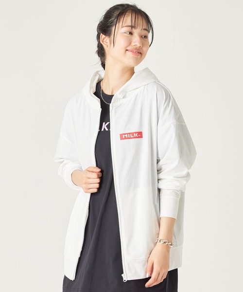OP/RUSTY（オーピー/ラスティー）の「RASH GUARD ZIP HOODIE/UVカット ラッシュガード/ジップアップパーカー ...