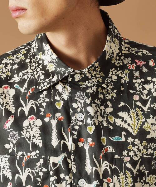 Sサイズ～】フラワープリントシャツ（シャツ/ブラウス）｜40ct＆525