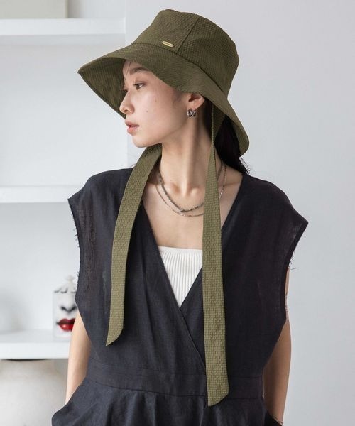 JEANASIS（ジーナシス）の「リボンツキツバヒロ HAT/459389（ハット）」 - WEAR