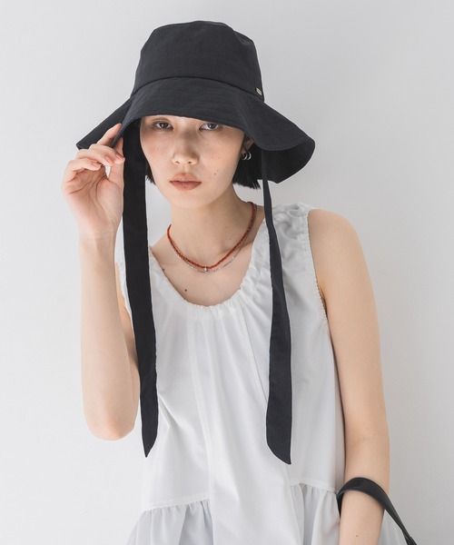 JEANASIS（ジーナシス）の「リボンツキツバヒロ HAT/459389（ハット）」 - WEAR
