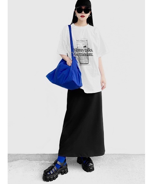 LVEU.（ラブユ.）の「Journal print over T-shirt / ジャーナルプリントオーバーTシャツ（Ai select）（Tシャツ/カットソー）」 - WEAR