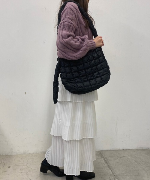 WEGO（ウィゴー）の「WEGO/キルティングBIGショルダーバッグ（ショルダーバッグ）」 - WEAR