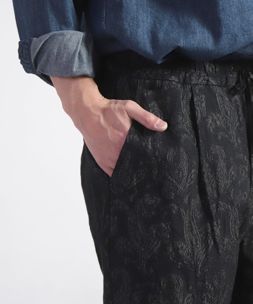 SPELLBOUND（スペルバウンド）の「[SPELLBOUND / スペルバウンド] ペイズリージャガードデニム ワイドテーパードイージーパンツ（デニムパンツ）」 - WEAR