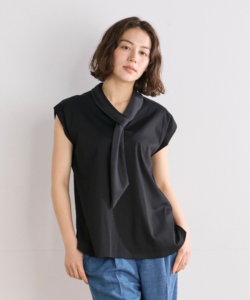 INED CLARO（イネドクラロ）の「SOPHIA SMOOTH ループボウタイプルオーバー（Tシャツ/カットソー）」 - WEAR