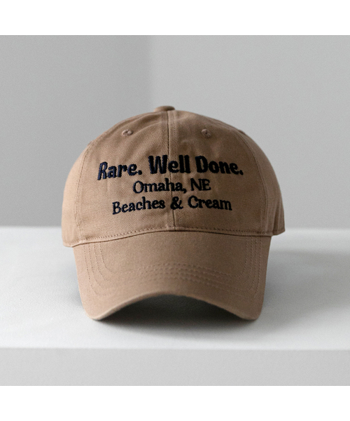 OMAHA. NE BALL CAP-DARK BEIGE（キャップ）｜BEACHESANDCREAM（ビーチスアンドクリーム）のファッション ...
