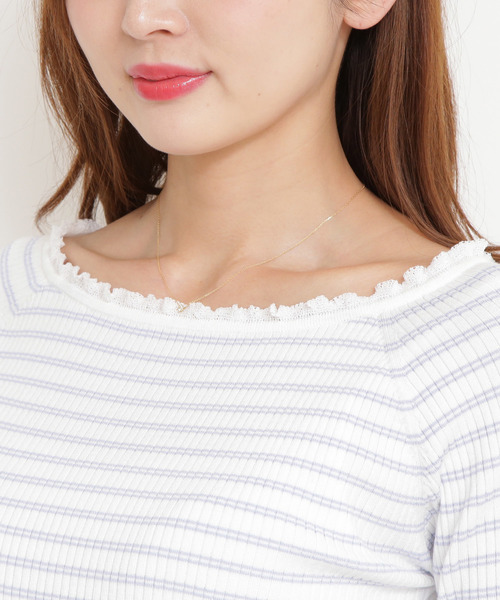 EDIT COLOGNE（エディットコロン）の「《EDIT COLOGNE》フリルエッジリブニット（ニット/セーター）」 - WEAR