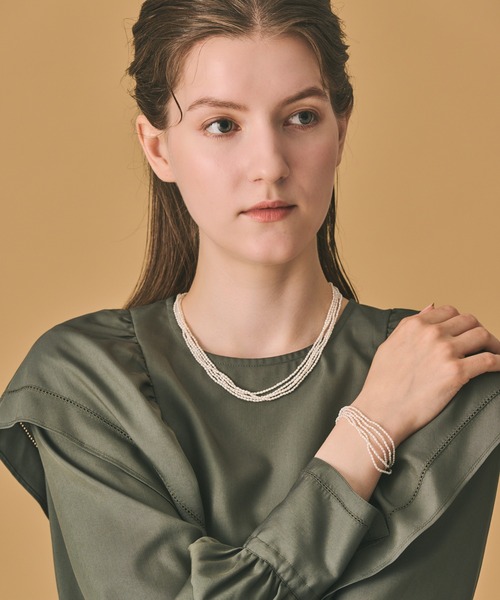 agete（アガット）の「K10パールブレスレット（ブレスレット）」 - WEAR