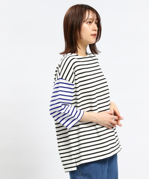 GLOBAL WORK Smile Seed Store（グローバルワーク スマイルシードストア）の「コットンボーダーTシャツ5分袖 ...