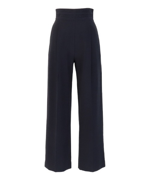 セール】リネンライクウエストマークストレートパンツ（スラックス