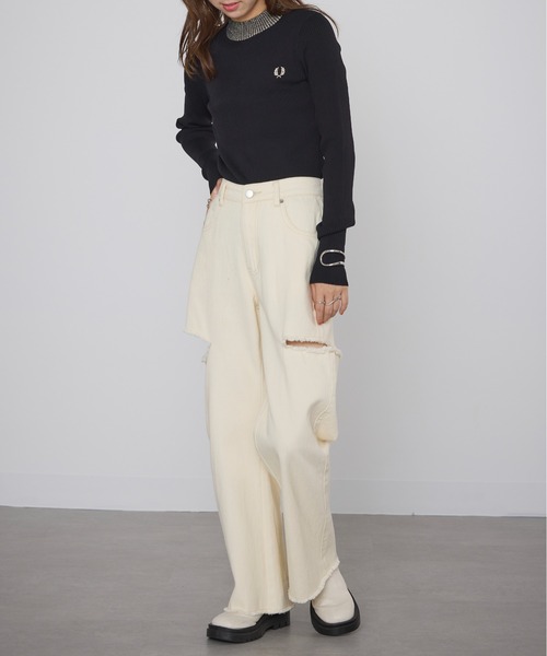 FRED PERRY（フレッドペリー）の「【FRED PERRY】Space Dye Ribbed Jumper K8102（ニット/セーター ...