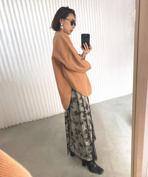 Ameri（アメリ）の「THERMAL LIKE KNIT TOP（ニット/セーター）」 - WEAR