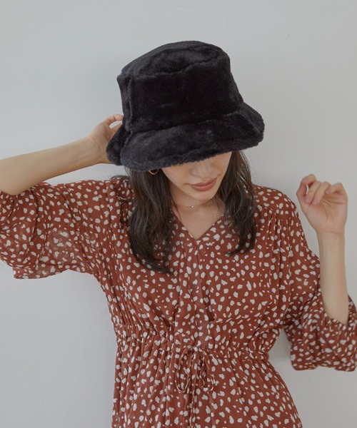 Fur volume bucket ハット（ハット）｜ACYM（アシーム）のファッション通販 - ZOZOTOWN