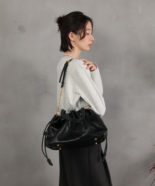 DRAW(ドロー) / ドローストリング バッグ ミディアム（ショルダー