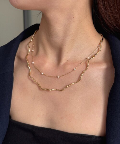 Thevon（ゼボン）の「【heilly】2連ポキポキショートネックレス（ネックレス）」 - WEAR