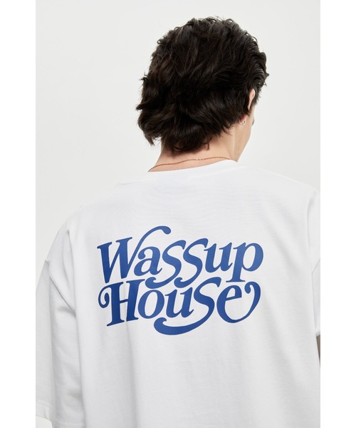 wassup（ワスアップ）の「【wassup/ワズアップ】Logo Tee/ ロゴTシャツ（Tシャツ/カットソー）」 - WEAR