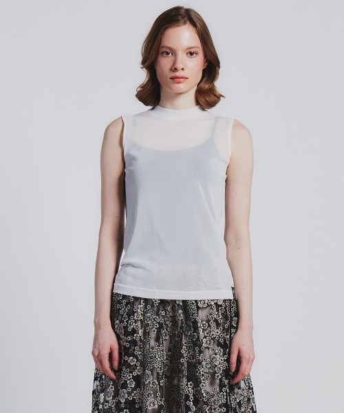 Sov.（ソブ）の「チュールノースリーブプルオーバー（Tシャツ/カットソー）」 - WEAR