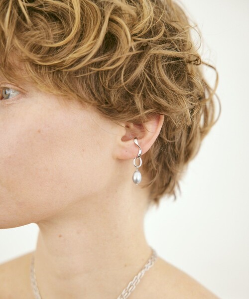 Color Pearl Gray 2way Earcuff（イヤーカフ）｜and cloud（アンドクラウド）のファッション通販 - ZOZOTOWN