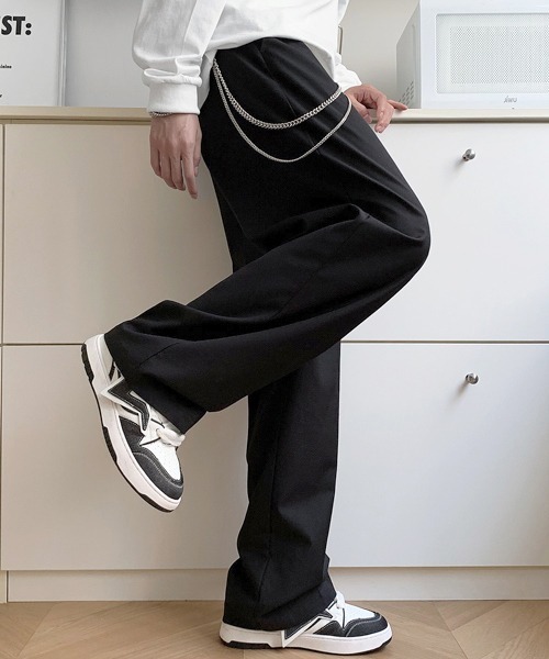 FVLMEN（フルメン）の「【FVLMEN】W chain wide slacks/ダブル チェーン ワイド スラックス（スラックス）」 - WEAR
