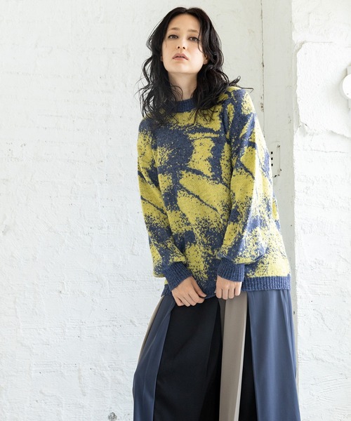 セール】ジャガードニットプルオーバー（ニット/セーター）｜OSMOSIS