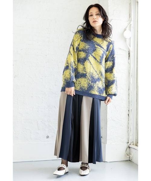 オズモーシス（OSMOSIS）/ジャガードニットプルオーバー セール】ジャガードニットプルオーバー（ニット/セーター）｜OSMOSIS