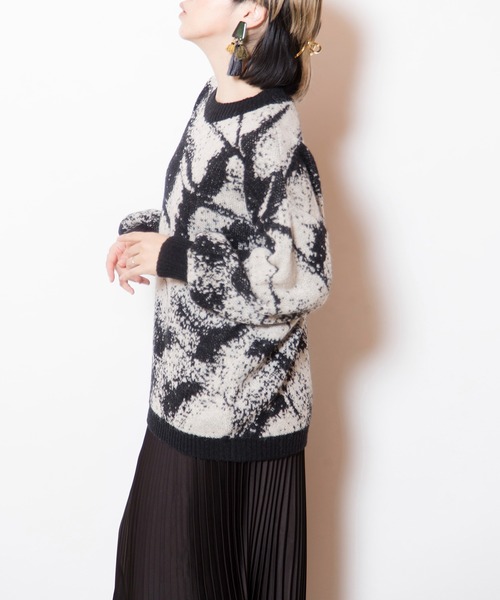 セール】ジャガードニットプルオーバー（ニット/セーター）｜OSMOSIS