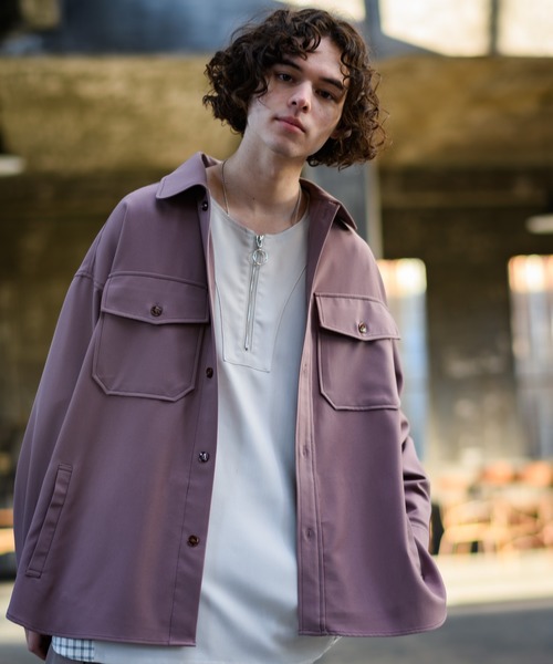 CASPER JOHN（キャスパージョン）の「Drape Chief Petty Officer Shirts/ドレープCPOシャツ（シャツ ...