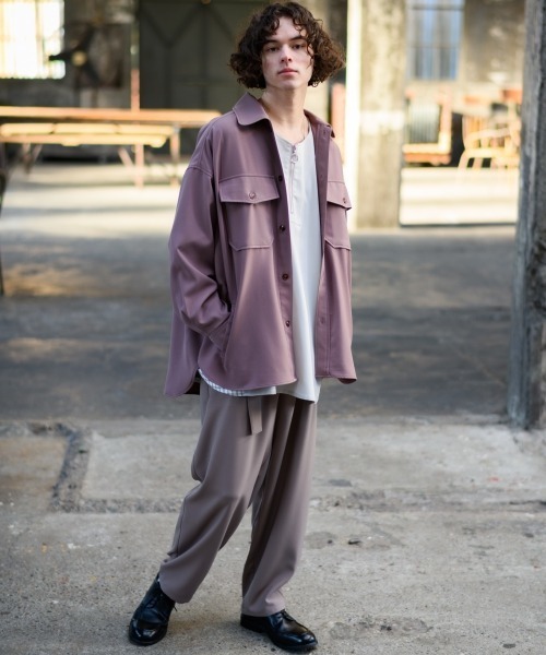 CASPER JOHN（キャスパージョン）の「Drape Chief Petty Officer Shirts/ドレープCPOシャツ（シャツ ...