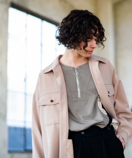 CASPER JOHN（キャスパージョン）の「Drape Chief Petty Officer Shirts/ドレープCPOシャツ（シャツ ...