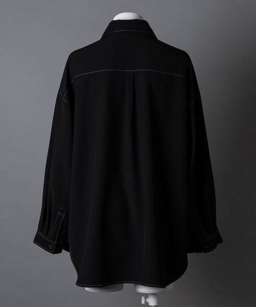 CASPER JOHN（キャスパージョン）の「Drape Chief Petty Officer Shirts/ドレープCPOシャツ（シャツ ...