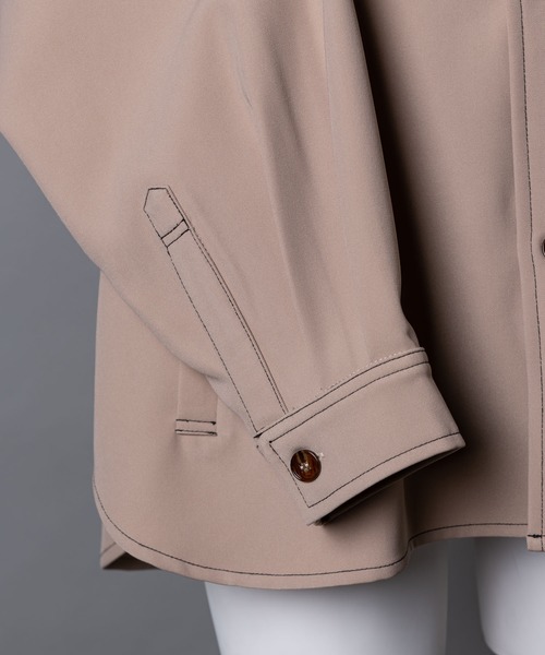 CASPER JOHN（キャスパージョン）の「Drape Chief Petty Officer Shirts/ドレープCPOシャツ（シャツ ...