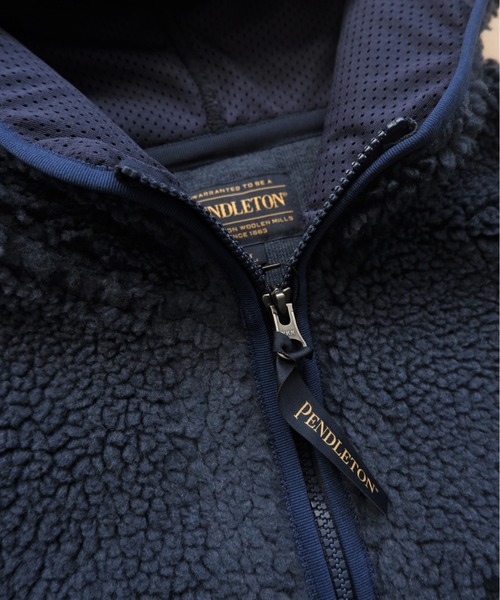 PENDLETON（ペンドルトン）の「PENDLETON/ペンドルトン BOA ZIP HOODIE ボアジップフーディー 2475-9016（ブルゾン）」 - WEAR