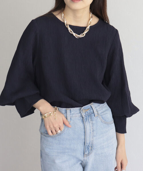 fredy emue（フレディエミュ）の「【fredy emue/フレディエミュ】楊柳袖口フレアーブラウス（シャツ/ブラウス）」 - WEAR