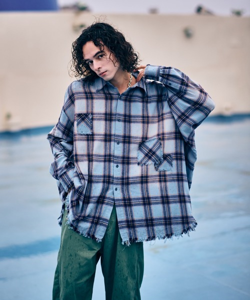4XL Flannel Shirt / 4XLフランネルシャツ（シャツ/ブラウス）｜glamb