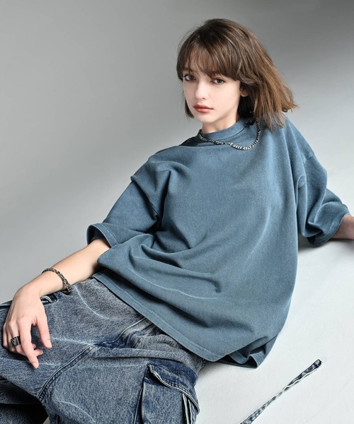 ADRER（アドラー）の「ESSENTIAL HEAVY COTTON PIGMENT TEE（Tシャツ/カットソー）」 - WEAR