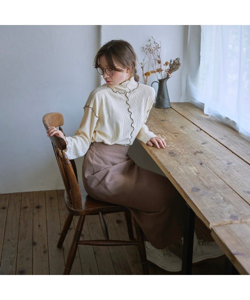 t a r o s u（タロス）の「t a r o s u mellow line knit / タロスメロウラインニット（ニット/セーター ...