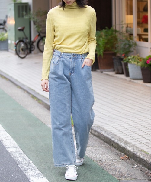 SETUP7（セットアップセブン）の「【SETUP7】ハイネックシアーカットソー 日焼け対策・UV対策 ぽこぽこ素材（Tシャツ/カットソー）」 - WEAR