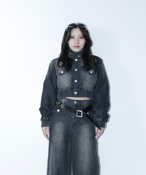Nope Girl（ノープガール）の「NG stand collar denim jacket（デニムジャケット）」 - WEAR