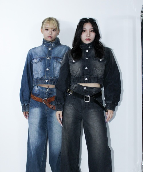 Nope Girl（ノープガール）の「NG stand collar denim jacket（デニムジャケット）」 - WEAR