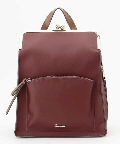 SAC（サック）の「角シボ合皮口金リュック SAC unit（バックパック/リュック）」 - WEAR