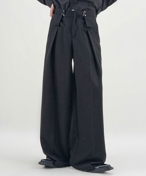hook tuck slacks/ホックタック スラックス ワイドフレア パンツ（スラックス）｜Theater code（シアターコード）の ...