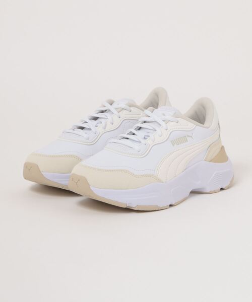 PUMA（プーマ）の「PUMA プーマ CASSIA ROSE MU カシーア ローズ MU 398549 ABC-MART限定 *01WHT/WARM WHT（スニーカー）」 - WEAR