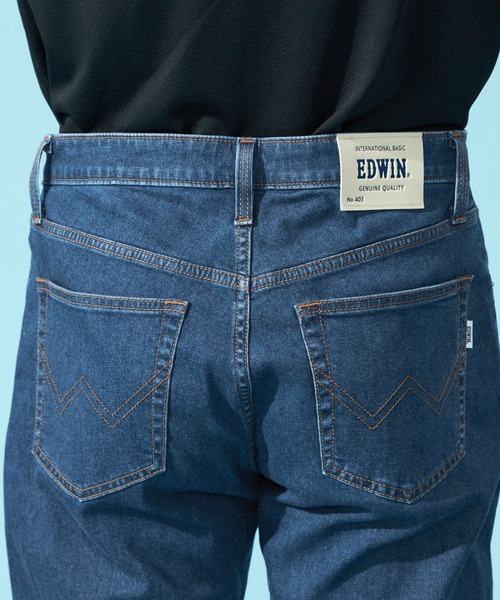 EDWIN（エドウィン）の「EDWIN エドウィン【夏用】インターナショナルベーシック COOL ストレート ジーンズ デニムパンツ 涼しい（デニムパンツ）」 - WEAR
