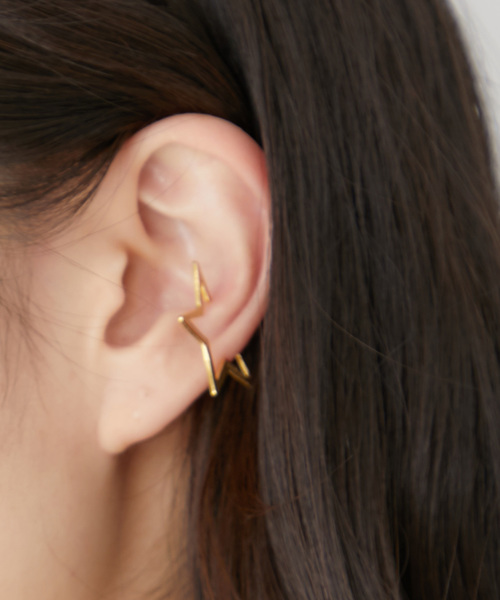 WARMTH（ワームス）の「【warmth】《WEB限定》Star EarCuff / スター モチーフ イヤーカフ ゴールド / WM-EC009（イヤリング（片耳用））」 - WEAR