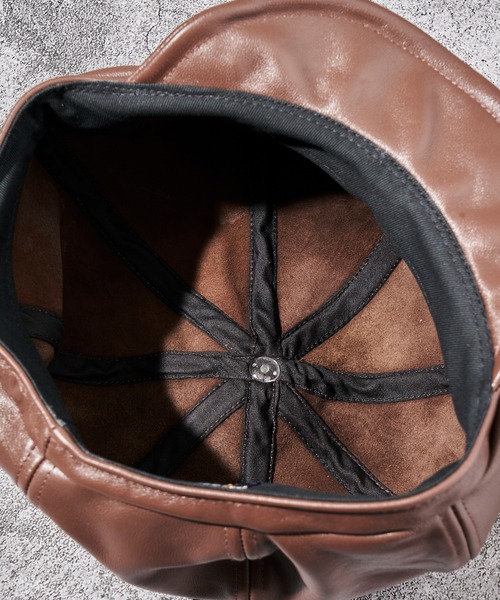 Ruben（ルーベン）の「【Ruben】LAMD LEATHER HUNTING / ラムレザーハンチング / LAMD LEATHER CASKET / ラムレザーキャスケット（ハンチング ...