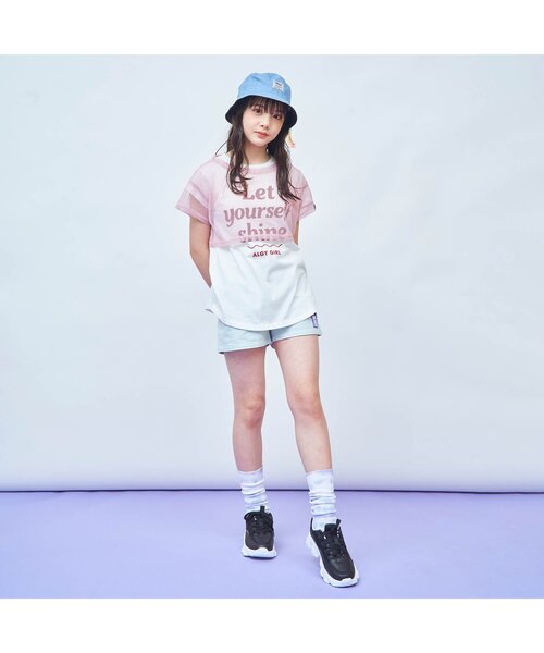 ALGY（アルジー）の「メッシュT＆チュニックTセット（チュニック）」 - WEAR