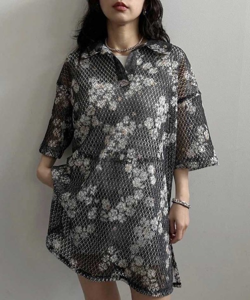 AMERI（アメリ）の「KEITAMARUYAMA × AMERI BLUR FLOWER TOP（シャツ/ブラウス）」 - WEAR