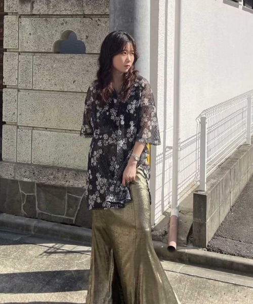 AMERI（アメリ）の「KEITAMARUYAMA × AMERI BLUR FLOWER TOP（シャツ/ブラウス）」 - WEAR