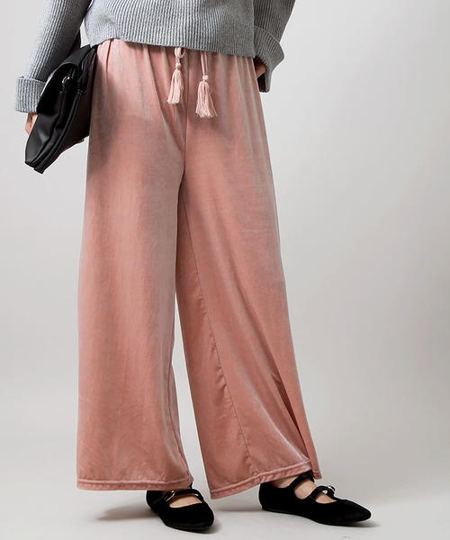 WEGO（ウィゴー）の「WEGO/ベロアワイドパンツ（その他パンツ）」 - WEAR