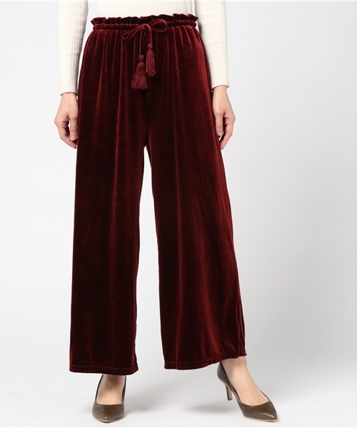 WEGO（ウィゴー）の「WEGO/ベロアワイドパンツ（その他パンツ）」 - WEAR